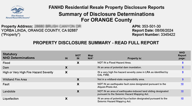 Natural Hazard Disclosure Report (NHD) | What You Need to Know