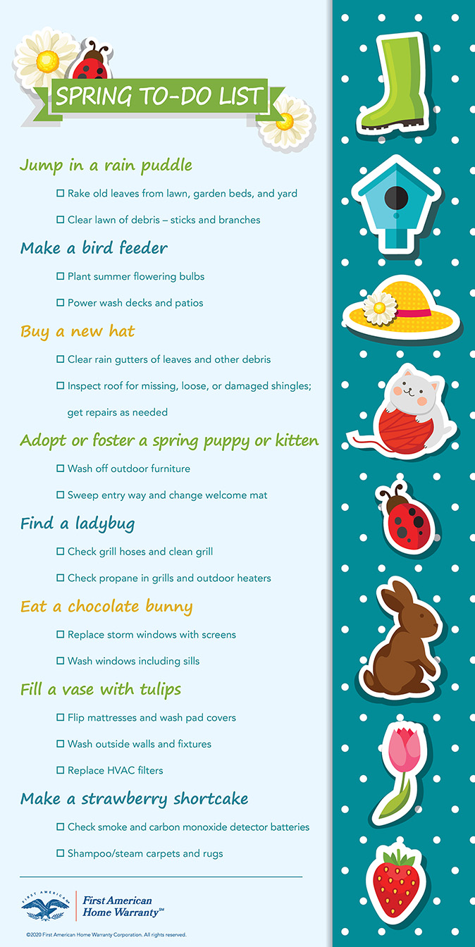 Spring Home Maintenance Checklist | First American Home Warranty